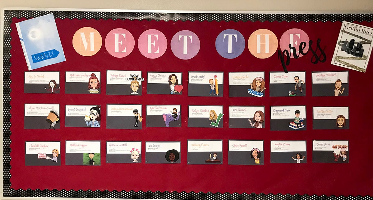 Promote the yearbook 24/7 with creative displays