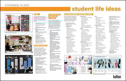 Coverage in 2021: Student life ideas
