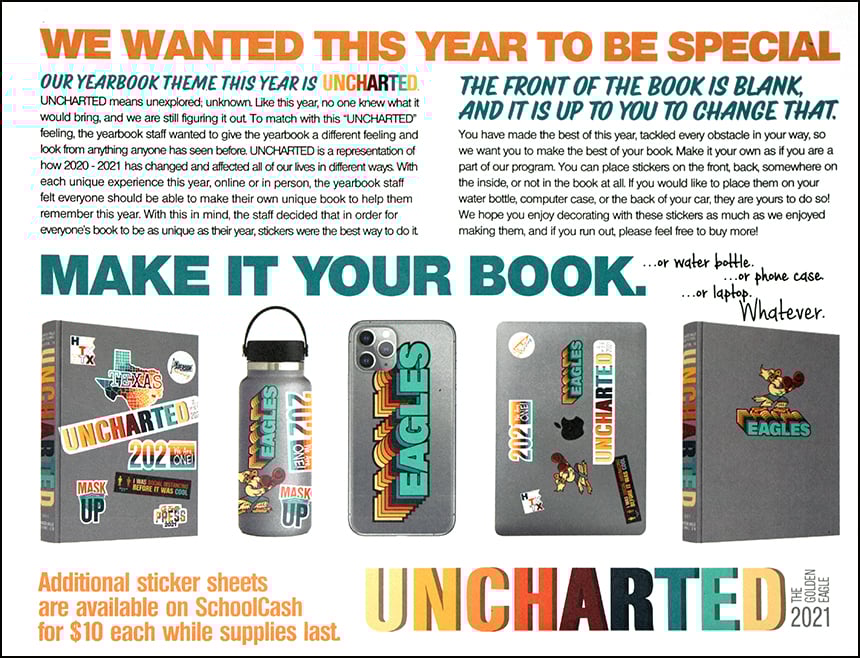 STICK TO IT: Schools let buyers personalize their yearbooks with stickers